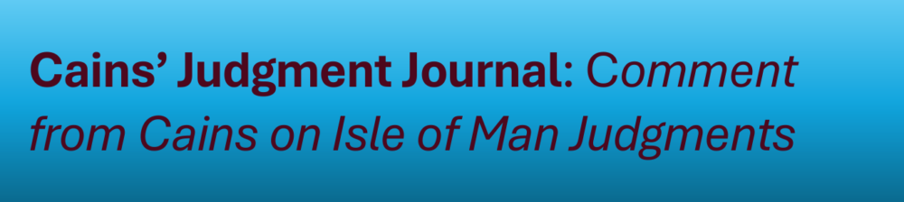 Cains' Judgment Journal - September 2025 - Cains